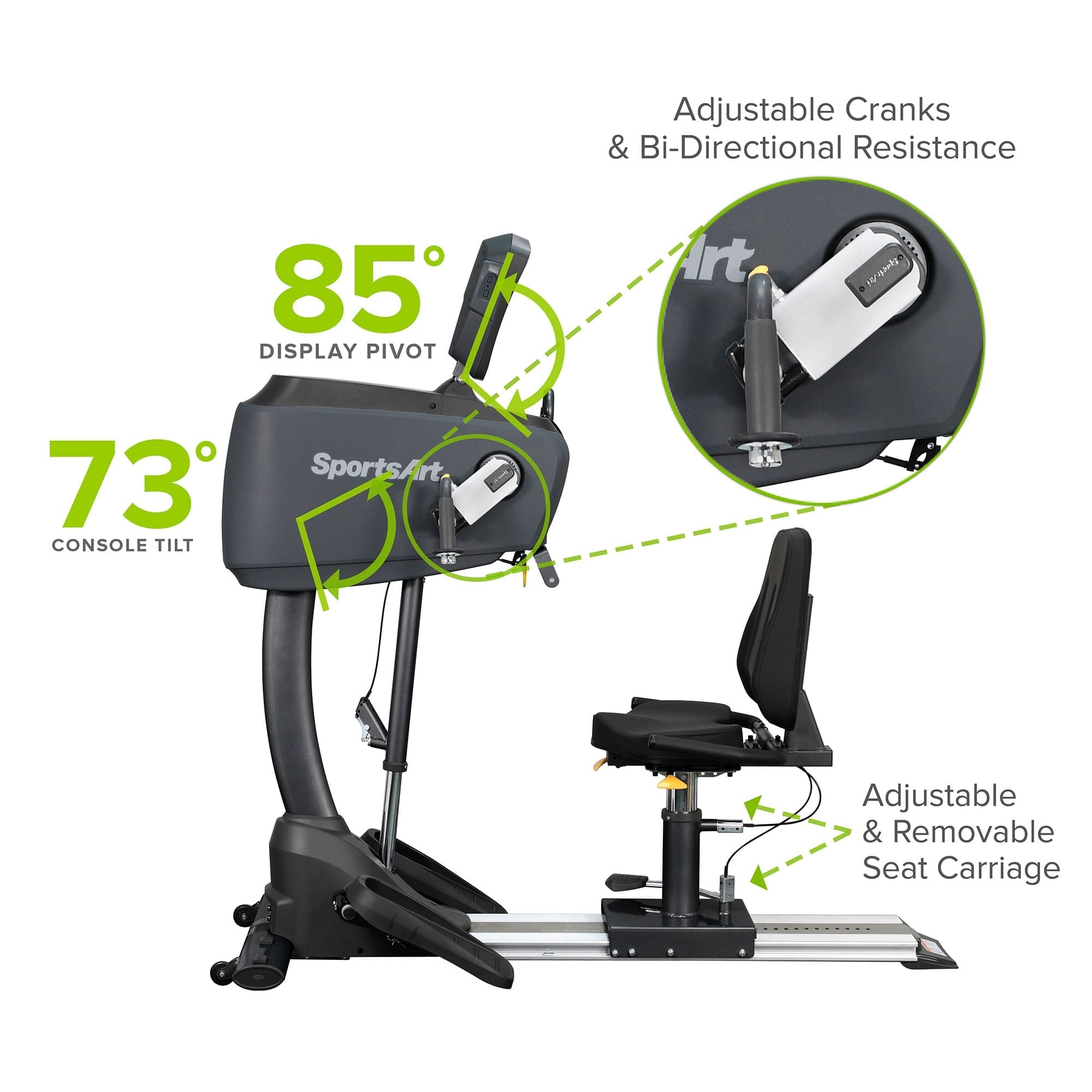 UB521M Bilateral Upper Body Ergometer - SportsArt